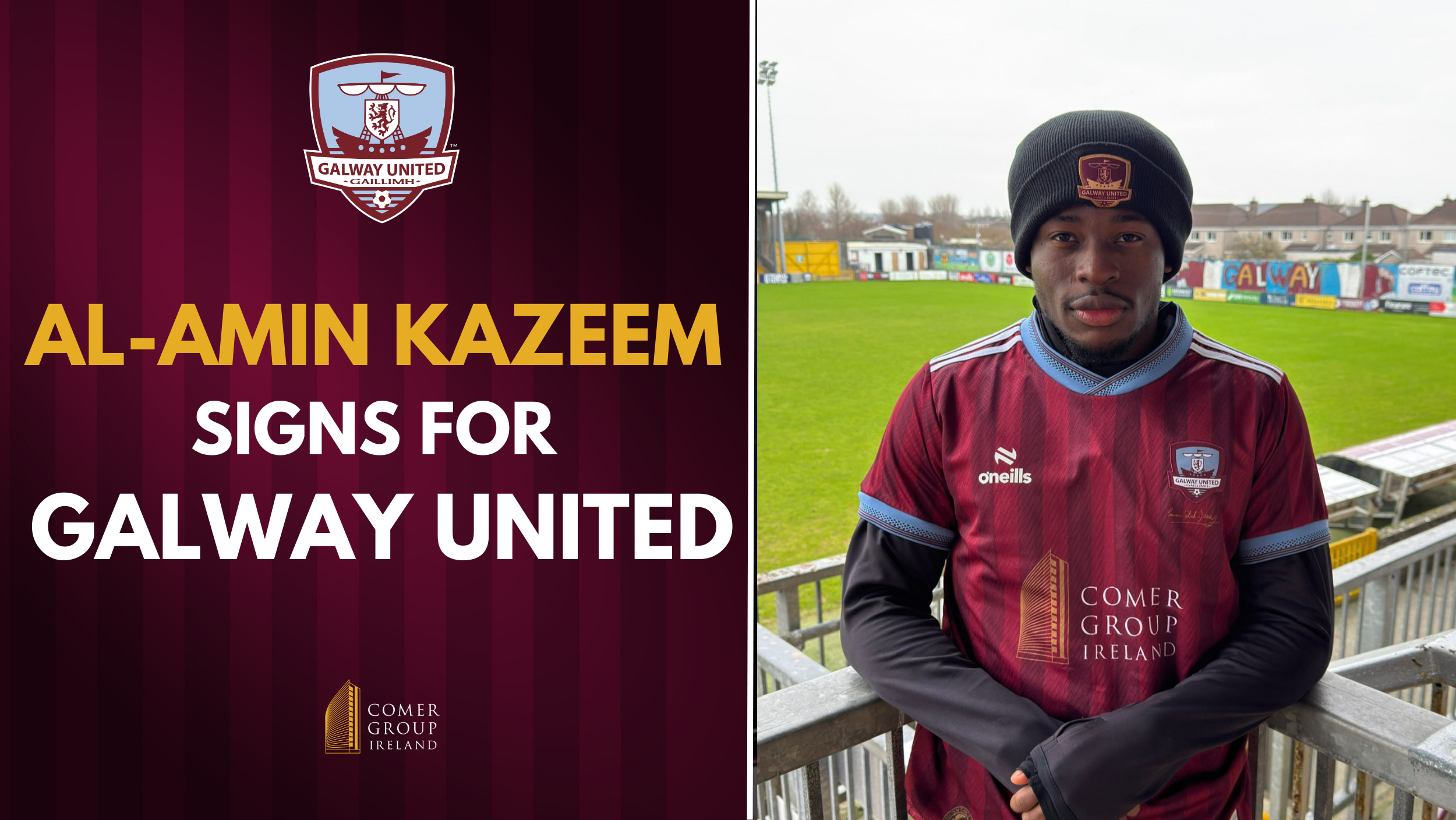 Galway United » Al-Amin Kazeem Signs for Galway United!!