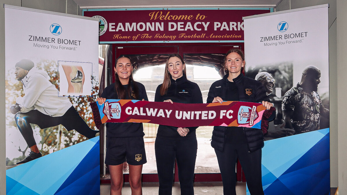 Zimmer Biomet becomes a Club Partner for 2024 - Galway United